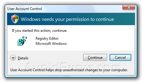 Turn Off UAC (User Account Control) in Windows 7 - AvoidErrors