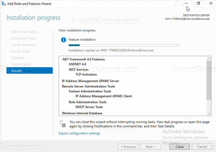 Install and Configure IPAM Windows Server 2016 - AvoidErrors