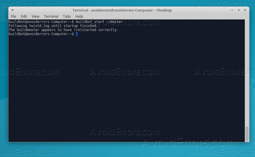 How To Install Buildbot on Ubuntu 16.04 - AvoidErrors