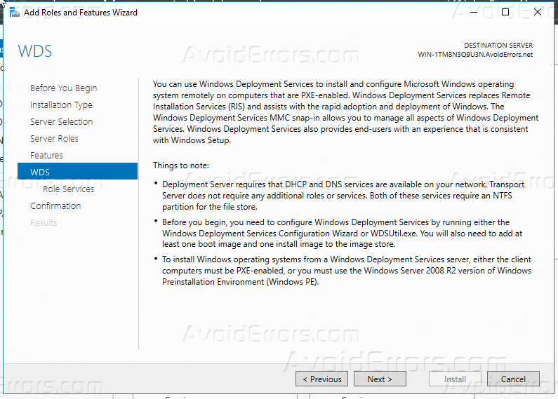 How To Install And Configure Wds In Windows Server 2016 Avoiderrors