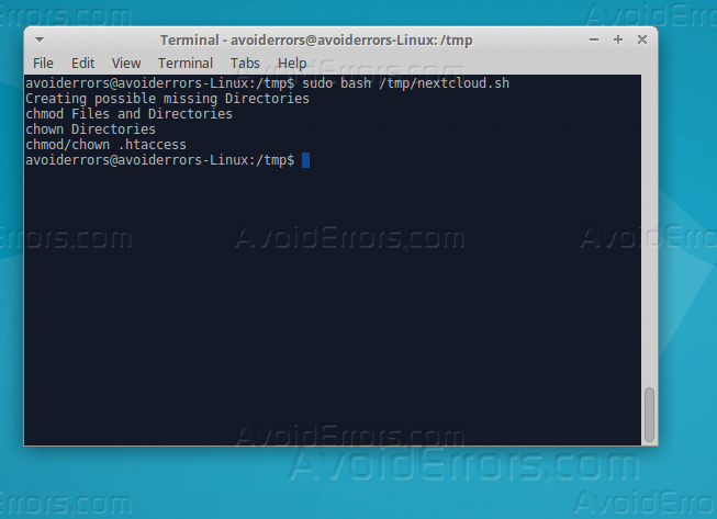 Install and Configure Next cloud Ubuntu 16.04 - AvoidErrors