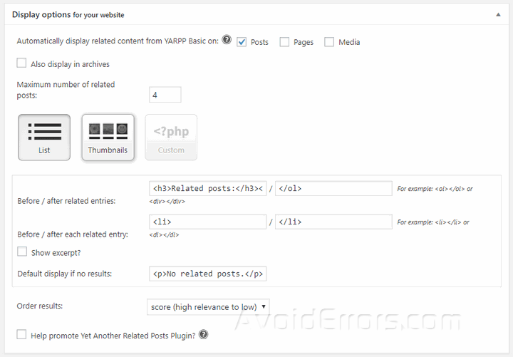 How to Display Related Posts in WordPress - AvoidErrors