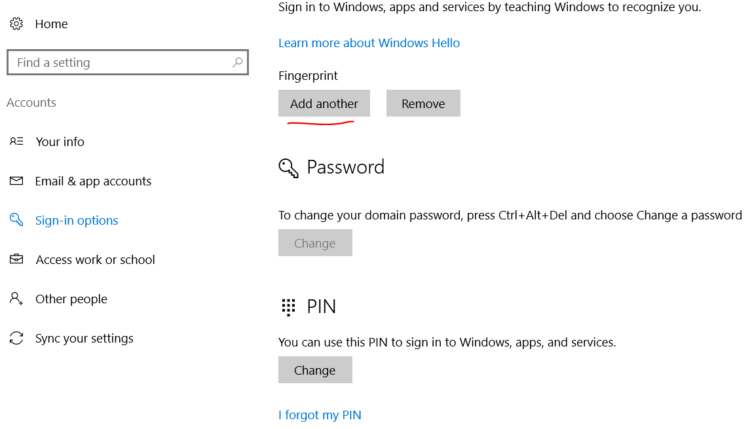 Enable PIN Login and Fingerprint in Windows 10 - AvoidErrors