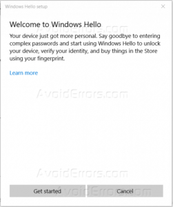Enable PIN Login and Fingerprint in Windows 10 - AvoidErrors