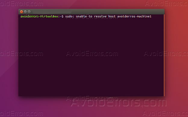 How To Resolve Sudo Unable To Resolve Host” Error Avoiderrors