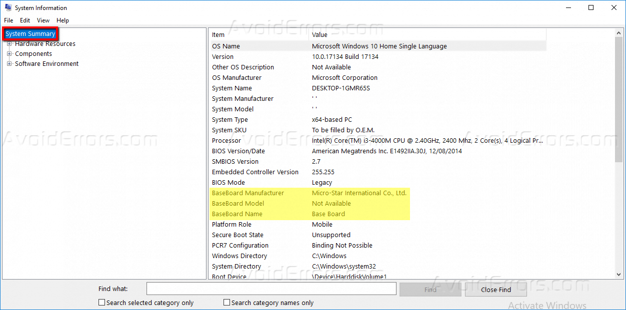 Find Motherboard Manufacturer, Serial Number, and Version - Windows 10 ...
