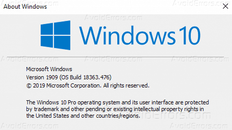 Check What Version of Windows 10 Running on Your Computer - AvoidErrors