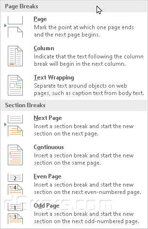 How to Insert Section Breaks and Columns in MS Word 2016 - AvoidErrors