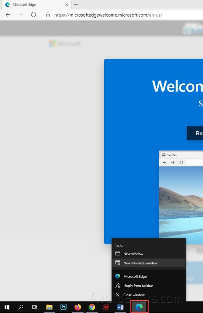 How to Always Start Microsoft Edge inPrivate Browsing Mode - Windows 10 ...