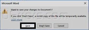Fix - Word Can’t Do this Because a Dialog Box is Open - AvoidErrors