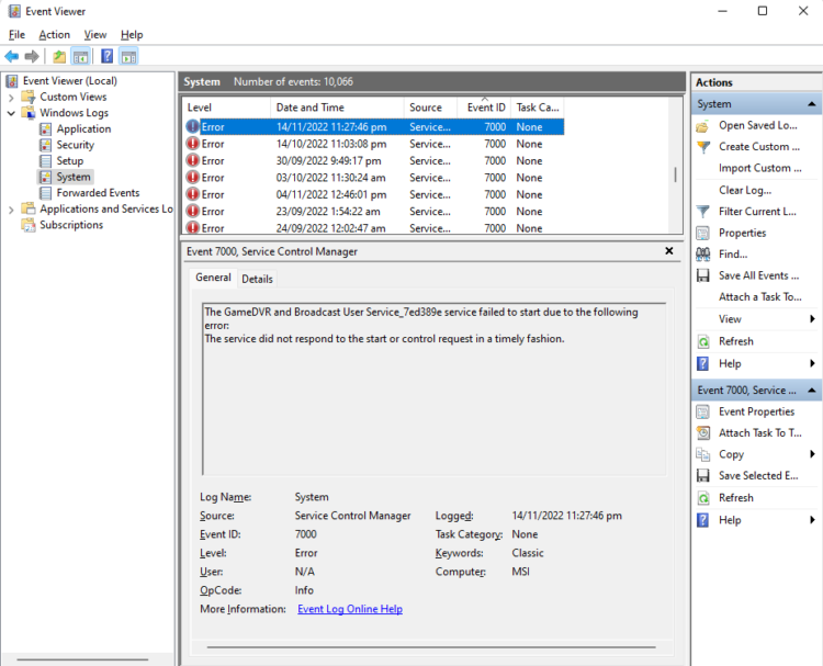 Fix Event ID 7000 Service Control Manager Error - AvoidErrors